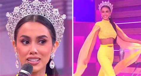 Camila Escribens Se Luce En Tv Como Miss Perú 2023 Y Habla De Su