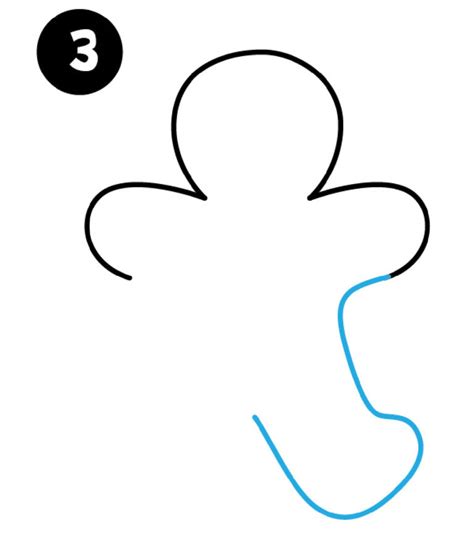 How To Draw A Gingerbread Man Easy Step By Step Tutorial