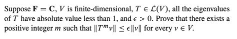 Solved Suppose F C V Is Finite Dimensional T E L V Chegg