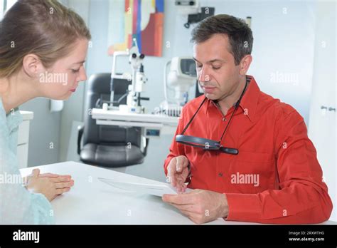 Explaining Test Results Stock Photo Alamy