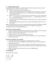 Graphical Solution Method Docx Graphical Solution Method Graphical Method Is The Simplest To