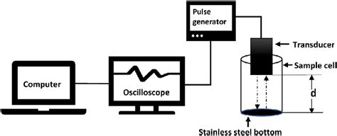 Schematic Diagram Of The Ultrasonic Pulse Echo Measurement Device