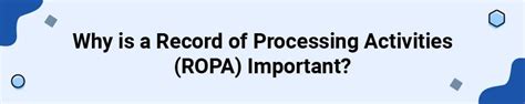 Gdpr Record Of Processing Activities Ropa Termsfeed