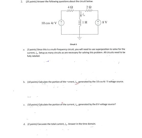 Solved Answer The Following Questions About The Circuit Chegg