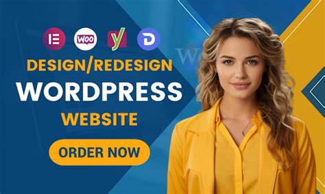 do wordpress responsive woocommerce business agency blog website with elementor by