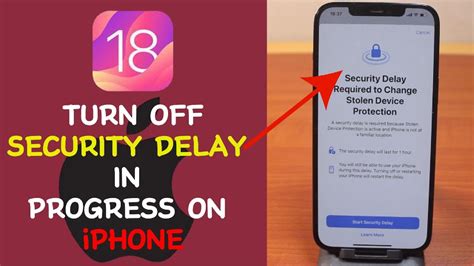 How To Turn Off Security Delay In Progress On Iphone On Ios 18 Youtube