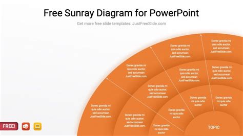 Free Sunray Diagram For Powerpoint Presentation Just Free Slide