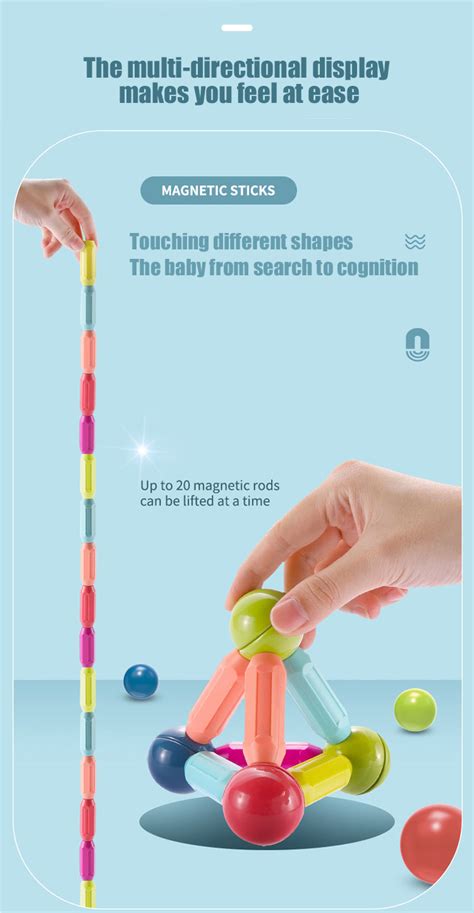 Комплект 3d магнитни играчки за конструиране 42 магнитни фигури Интерактивни и образователни