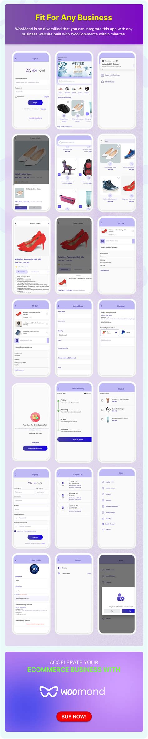 Woomond Woocommerce Flutter Ecommerce Mobile App Codemarket