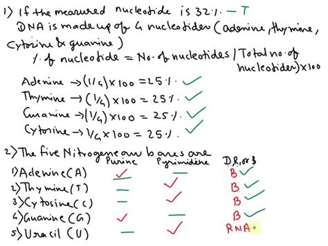 SOLVED If You Have Assayed DNA From Cells And Measured The Nucleotide As What Are The
