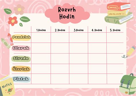 Rozvrh Hodín Nepriradené K Predmetu Učiteliaučiteľomsk