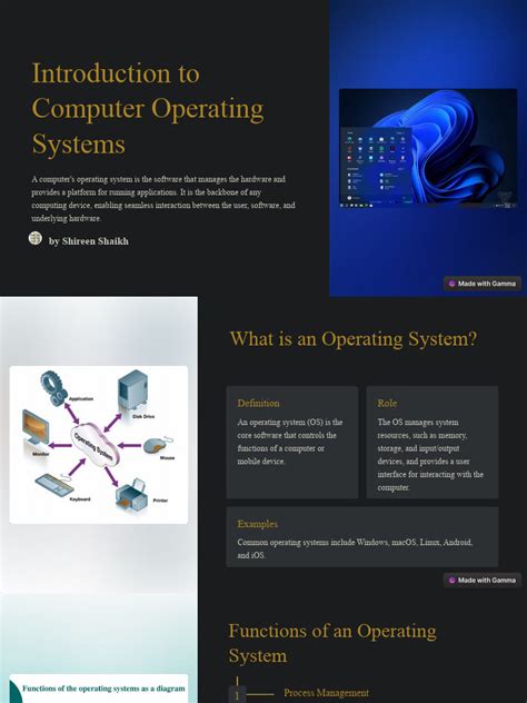 Introduction To Computer Operating Systems | PDF | Operating System ...
