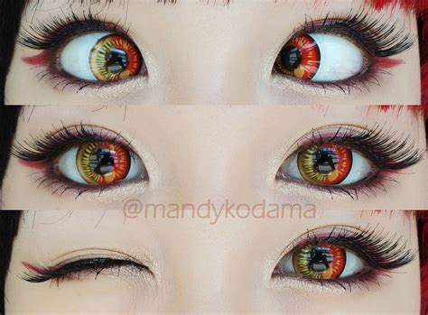 Sweety Anime Red Anime Eye Makeup Cosplay Contacts Doll Eye Makeup