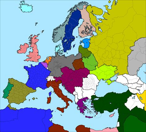 Europe Map With Alternate History