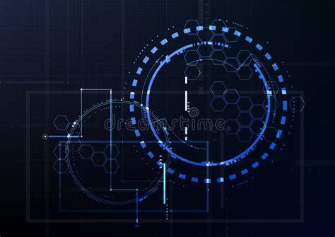 Technological Interface Future Systematic Hud Abstract Background