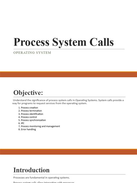 Bushramemon 2075 4326 1 Lecture Process System Calls Pdf Process Computing