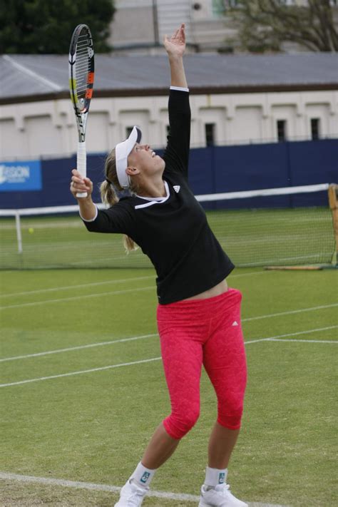 Caroline Wozniacki Training At The Aegon International In Eastbourne