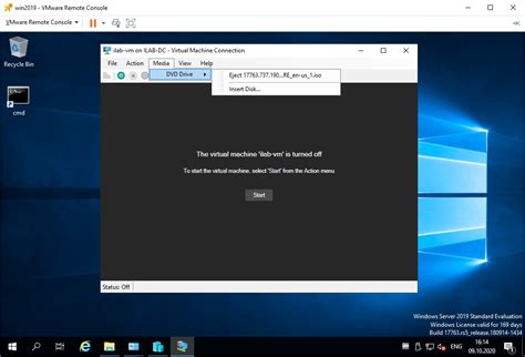 Hyper V — монтируем Iso к виртуальной машине Internet