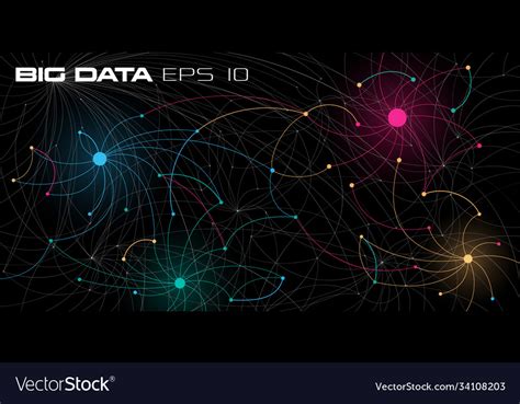 Big Data Visualization Deep Learning Algorithms Vector Image