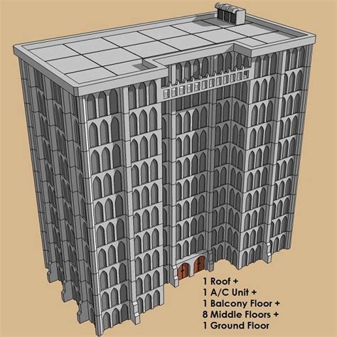 🏗️ 6mm And 8mm Modular Gothic Administratum Building・ 3d File For 3d Printing・cults