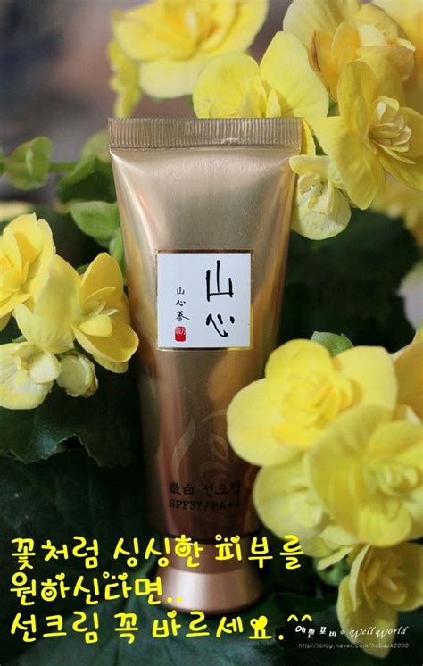 자외선이 걱정 되신다면 산심 휘백 선 크림 자외선 차단제를 사용해 보세요 수한자외선차단미백 이중기능성 네이버 블로그