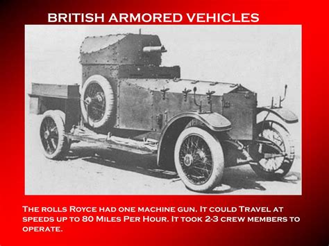 Ppt Armored Vehicles Of World War 1 Powerpoint Presentation Free