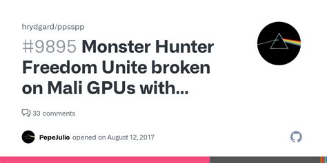 Monster Hunter Freedom Unite Broken On Mali Gpus With Vulkan · Issue