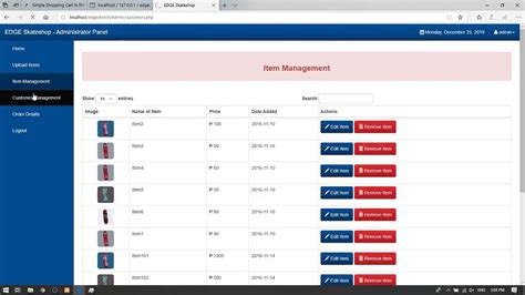 Simple Shopping Cart In PHP Source Code Projects YouTube