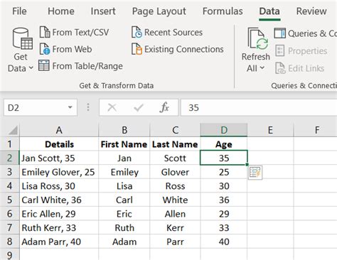 Excel Split Cells Long Text Into Multiple Columns Stealthlasopa