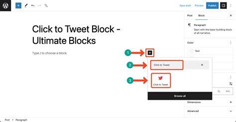 How To Use The Click To Tweet Block Ultimate Blocks
