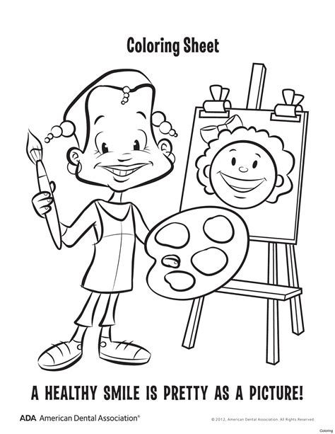 Dental Hygiene Coloring Pages At Free Printable