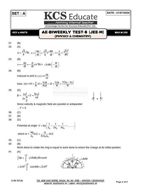 6 ae bt a pc key and hints pdf