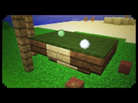 Minecraft How To Make A Pool Table Improved Version Youtube