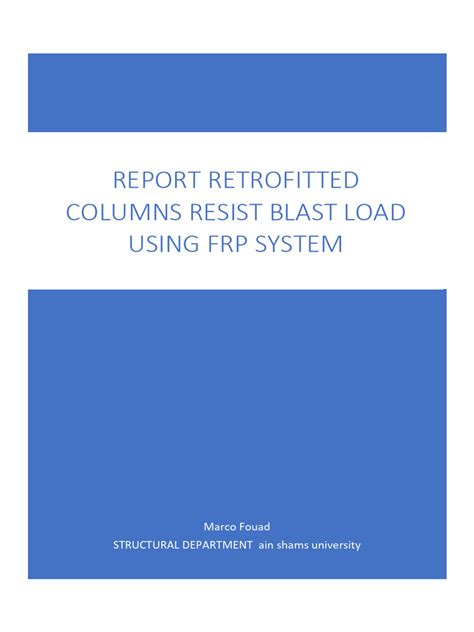 Report Retrofitted Column Cfrp Pdf Science And Mathematics Computers