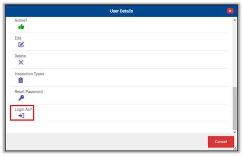 Can I Log In As Another User Riskwise Software Support
