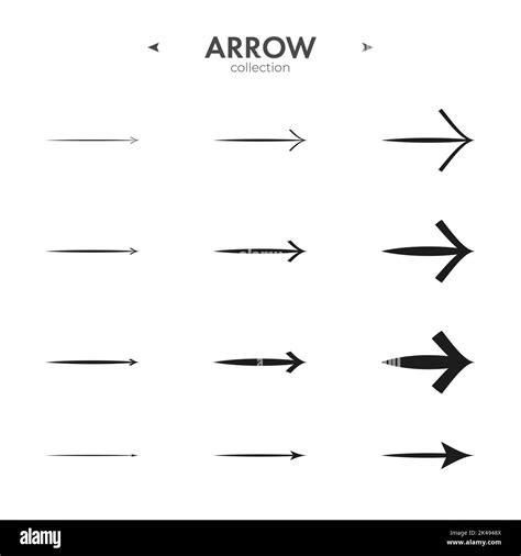 Arrow Collection Arrow Vector Icon Set Arrow Basic Ui Elements Web Symbols For Web Sites