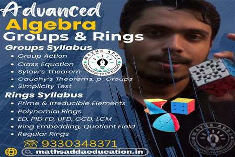 Advanced Algebra Groups And Rings With Arpan Da