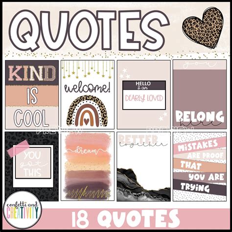 Boho Neutral Quotes Confetti And Creativity