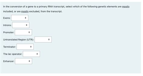solved in the conversion of a gene to a primary rna
