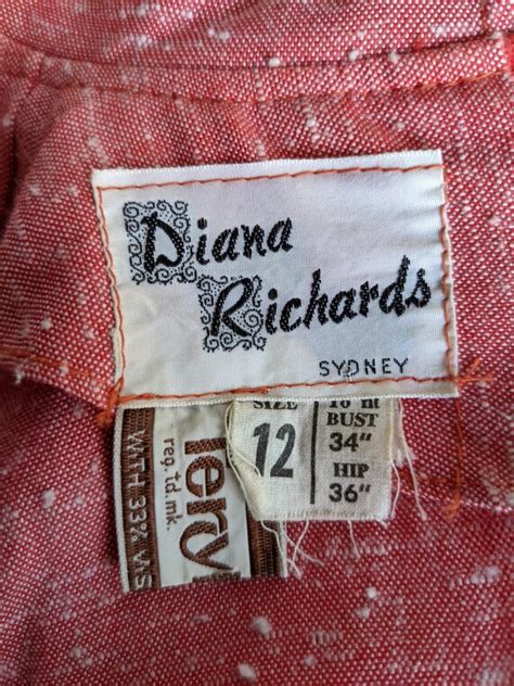 1960s Diana Richards Mini Dress With Detachable Tie Gem