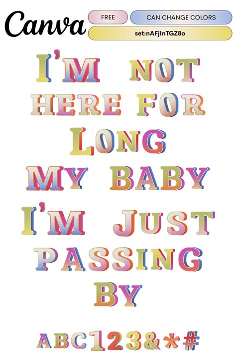 Canva Elements Clean Geometric Texture Font Buildable