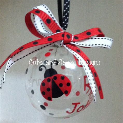 Ladybug Monogram Etsy