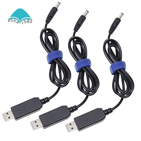 USB To DC Convert Cable 5V Voltage Step Up Cable 5 5x2 1mm DC Male 1M New Shopee Singapore