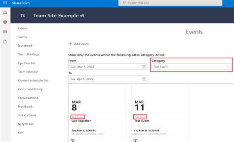 sharepoint online events web part enjoy sharepoint