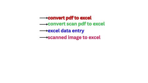 Do Pdf To Excel Data Enrty Data Entry Scan Pages To Excel By Technicalesm Fiverr