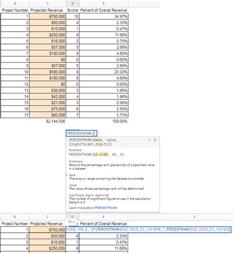 Does Smartsheets Have A Google PERCENTRANK Function Equivalent Smartsheet Community