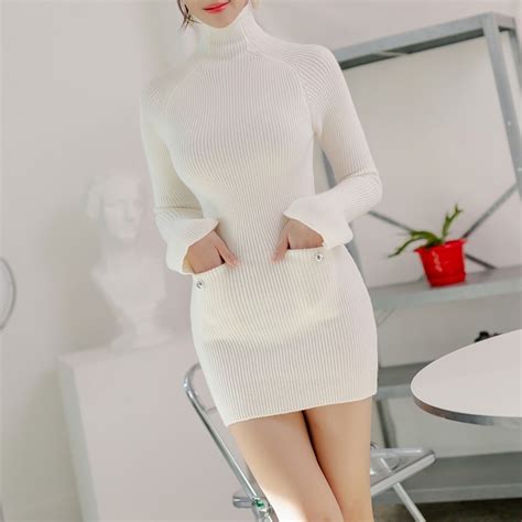 채핏 💛마이린 골지폴라 원피스💛 부드러운 울 혼방니트 원피스💕 코디하기 편한 깔끔한 디자인이라 손이 자주 갈거에요😉 아이보리그레이블랙 세가지 컬러 준비했답니다