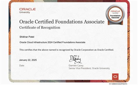 Shikhar Patel On Linkedin Oraclecloud Certification Cloudcomputing Learninganddevelopment
