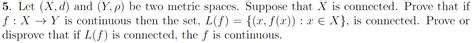 Solved Let X D And Y P Be Two Metric Spaces Suppose Chegg