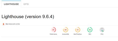 Access To Lighthouse Report Diagnostics Data From Other Sitespeed